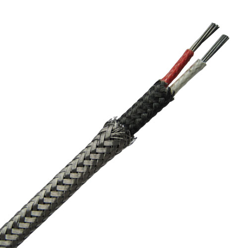 Fiberglass insulated parallel construction thermocouple wire and ...
